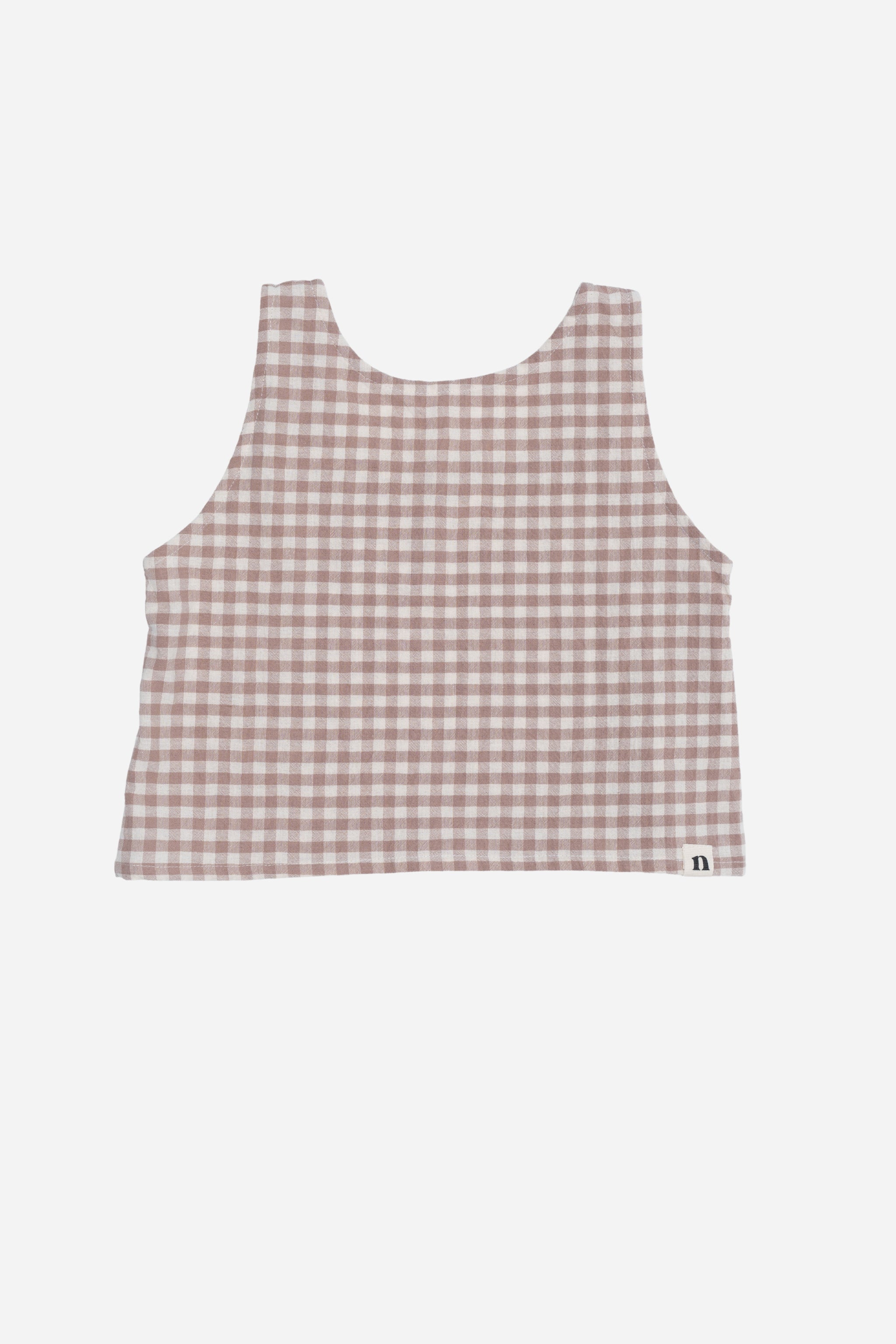 Vichy Top - Beige